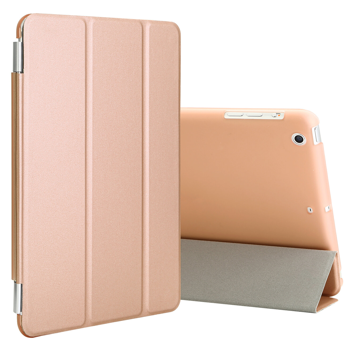 Чехол-обложка MyPads с дизайном Magnetic smart cover для планшета Apple iPad Mini 1/ 2 /3 retina с функцией смарт включения-выключения золотой