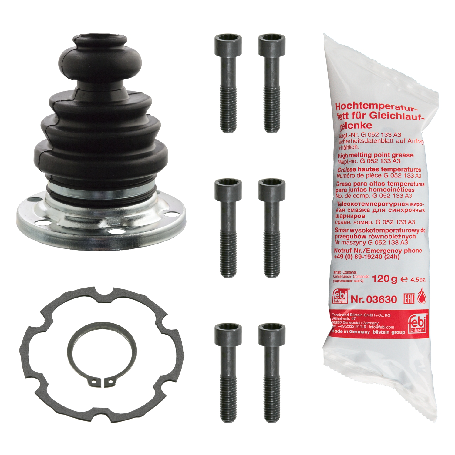 FEBI BILSTEIN 03636 (0026109 / 06620 / 1004980043) пыльник шруса Audi (Ауди) 100 c3 / с4 / 80 b2 / b4 / a4 / a6 внутр к-т