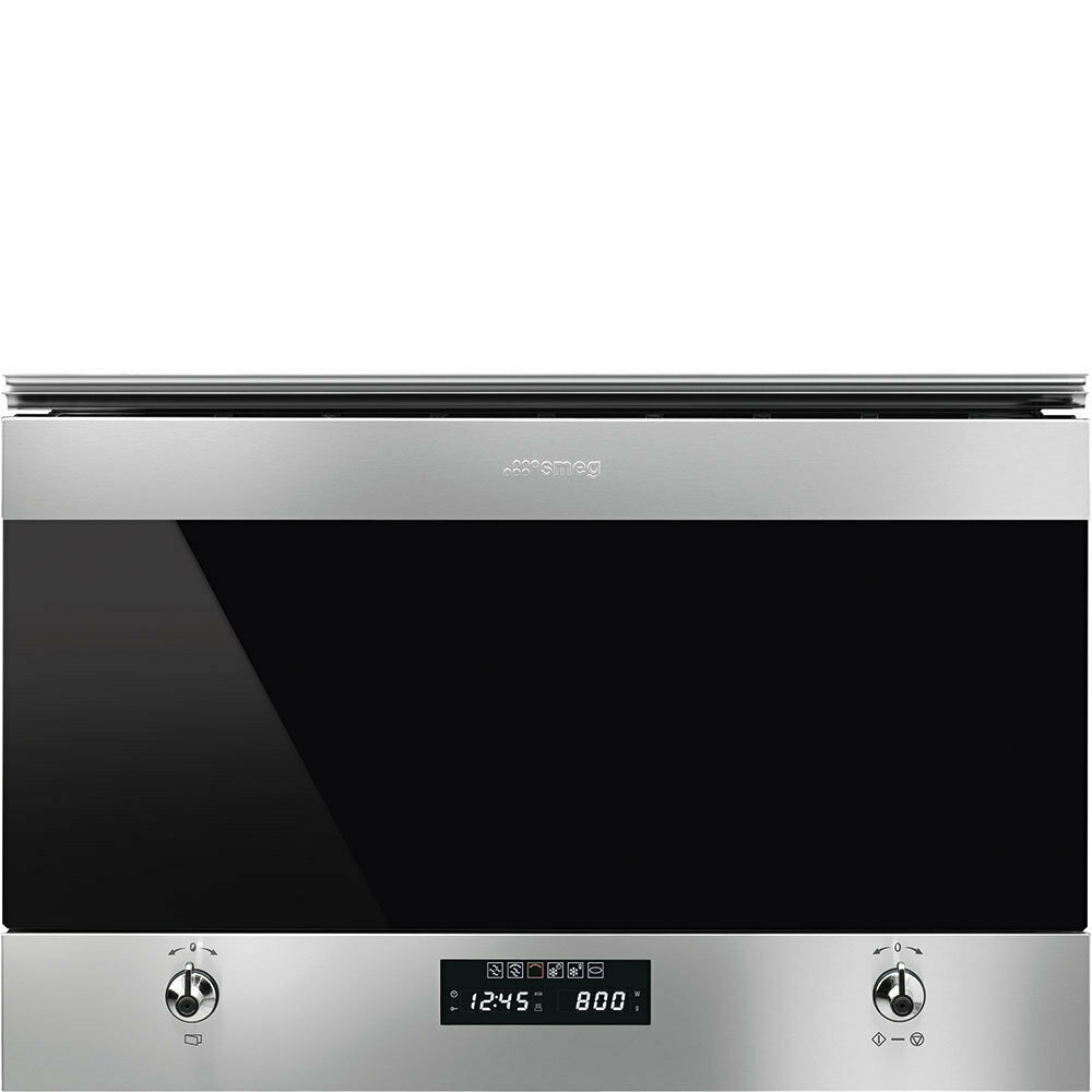 Встраиваемая микроволновка Smeg MP322X1 Classica, нержавеющая сталь, 23л, 850Вт