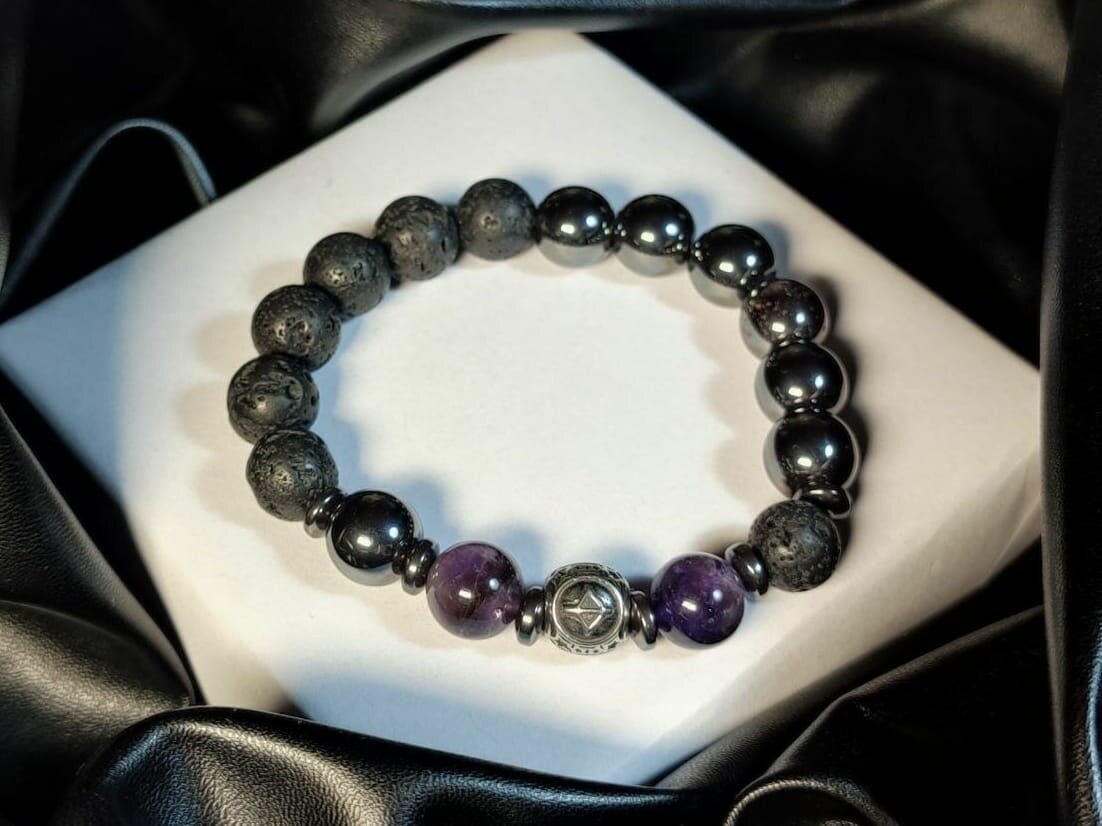 Браслет, аметист