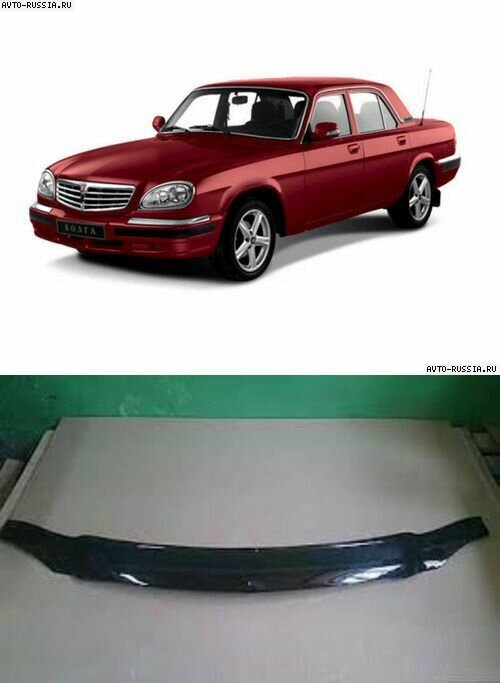 Дефлектор капота дымчатый для ГАЗ 31105