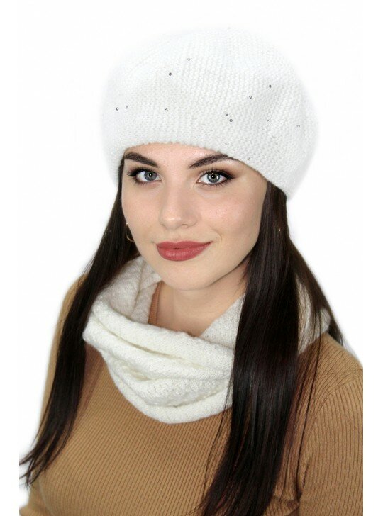 Берет Комплект "Дикс" берет+стойка-хомут для женщин