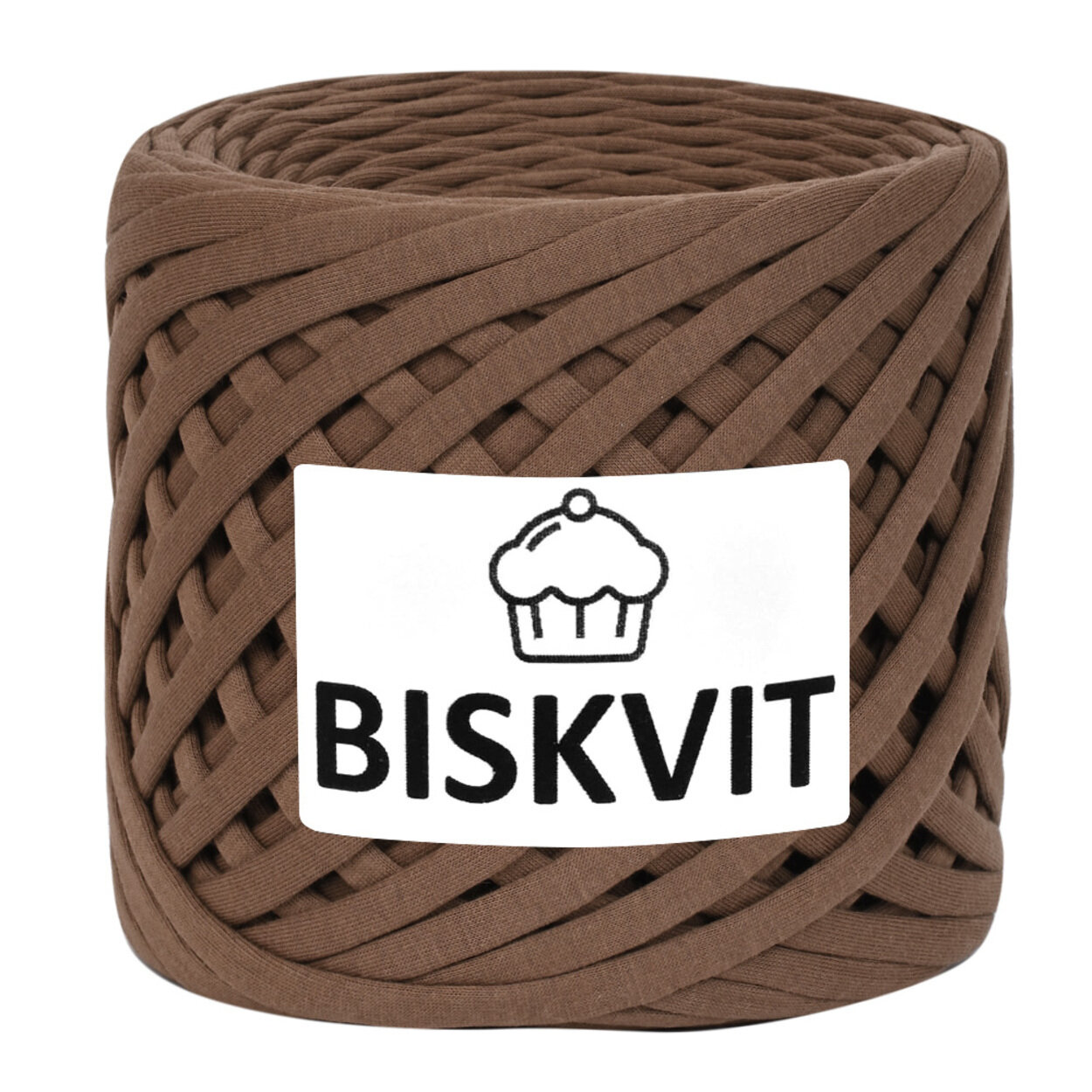 Пряжа Бисквит, Biskvit трикотажная, 330г, 100м, 100%хлопок, Корица (241) 1 шт