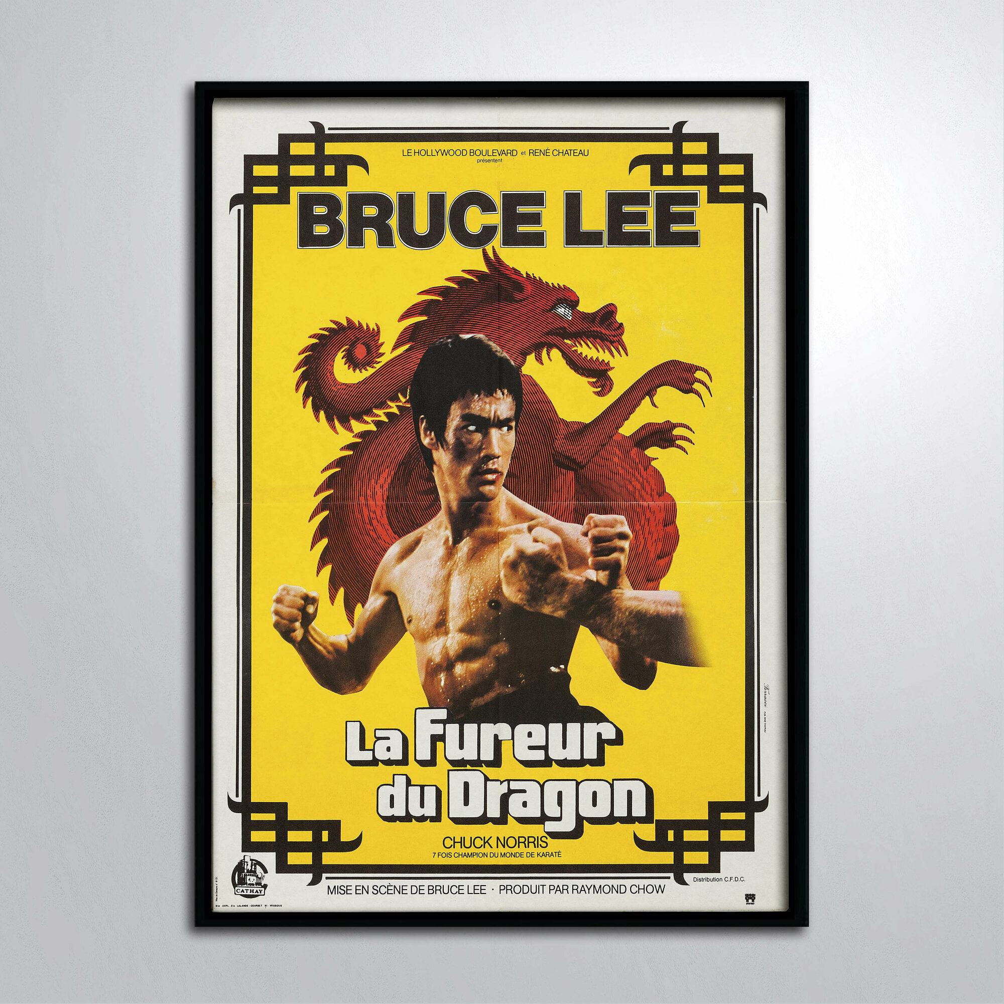 Постер без рамы/Выход Дракона (1973) Брюс Ли Винтажный плакат Enter the Dragon