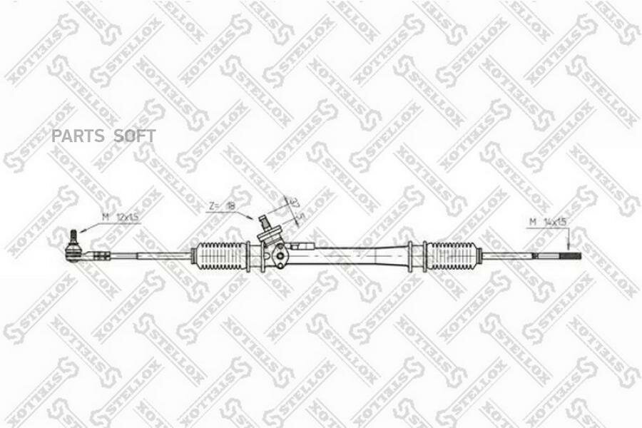 STELLOX 00-35025-SX Рейка рулевая ()