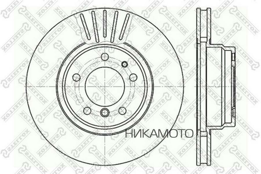 STELLOX 60201534VSX диск тормозной передний!\BMW E38 2.5-3.5 M51/M52/M57/M60/M62 93>