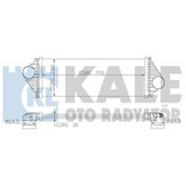 KALE 343200 (343200_KL1) радиатор интеркулера для а / м Mercedes (Мерседес) Sprinter (Спринтер) (95-) / VW lt
