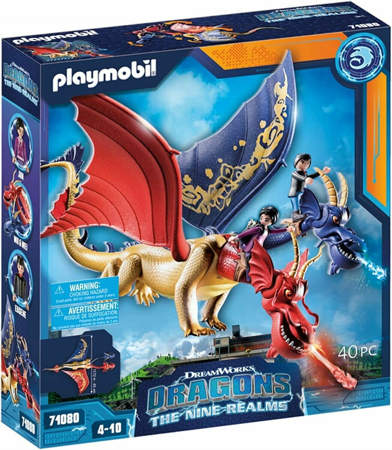 Playmobil Dragons Ву, Вэй и Джун 71080