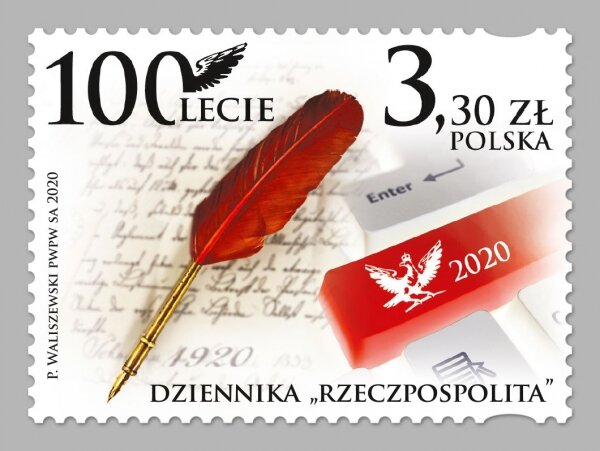 Почтовые марки Польша 2020г. "100-летие ежедневной газеты Rzeczpospolita" Газеты MNH
