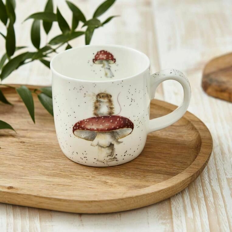 Кружка Royal Worcester Забавная фауна, Мышонок на мухоморе 310мл