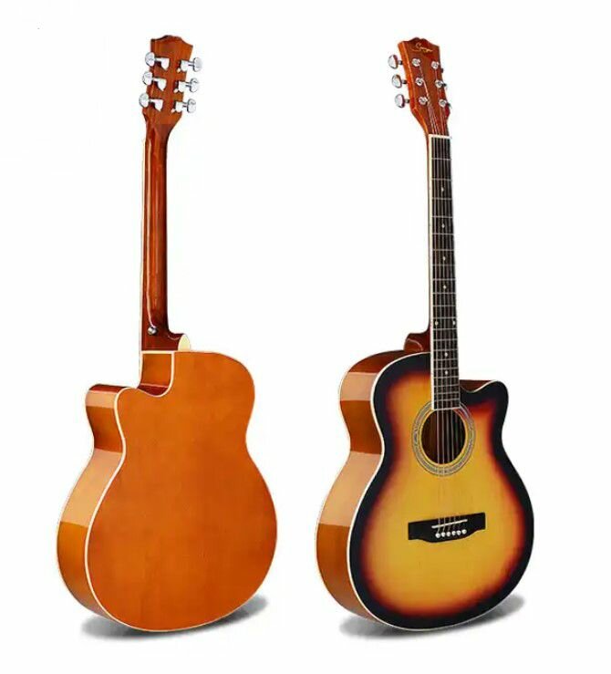 Акустическая гитара, с вырезом, санберст, Smiger GA-H10-39-SB