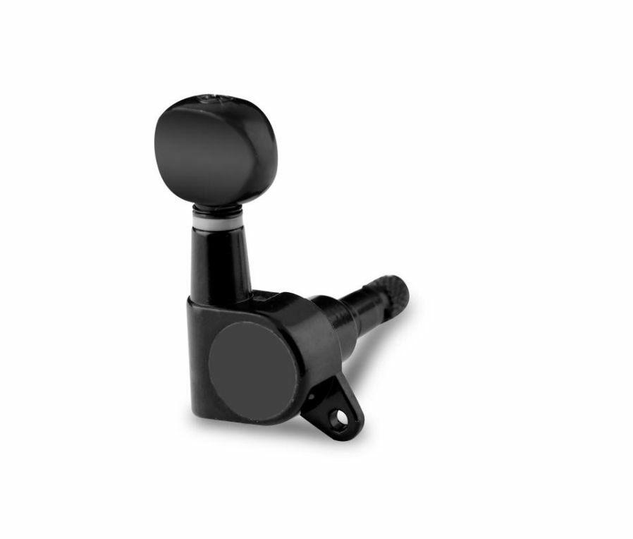 Колки для гитары 6л, черные, Metallor J-05-BK-6-in-line