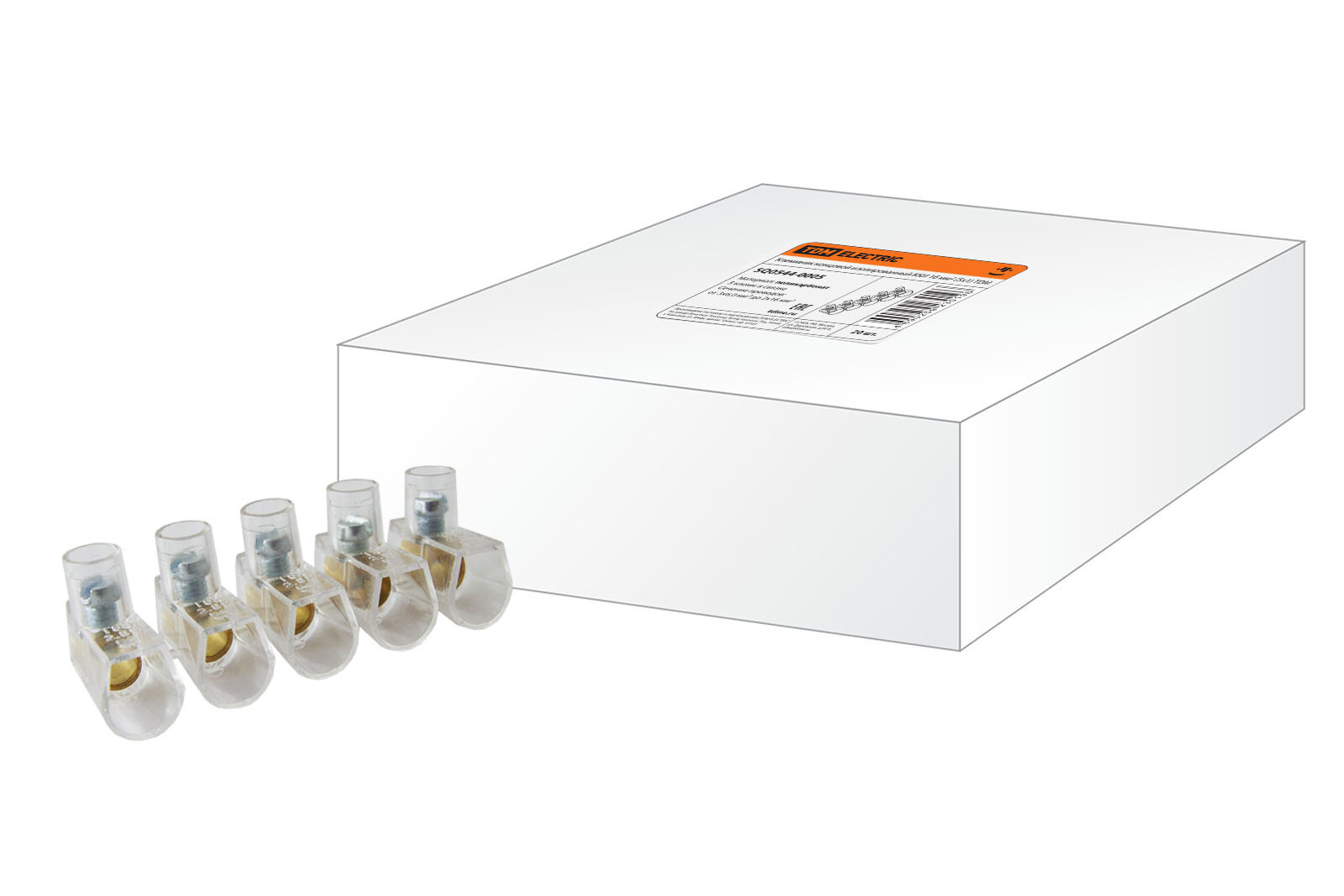 Клеммник концевой изолированный ККИ 16 мм2 (5х1), (упак. 20 шт.) TDM