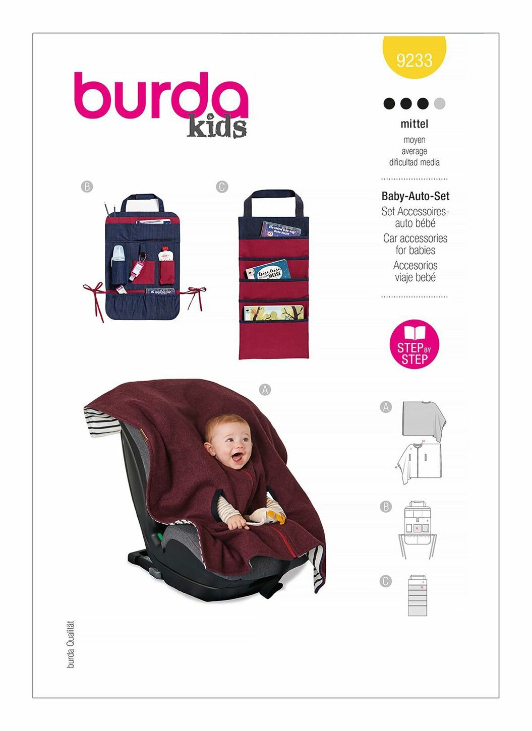 Выкройка BURDA №9233 Детские аксессуары