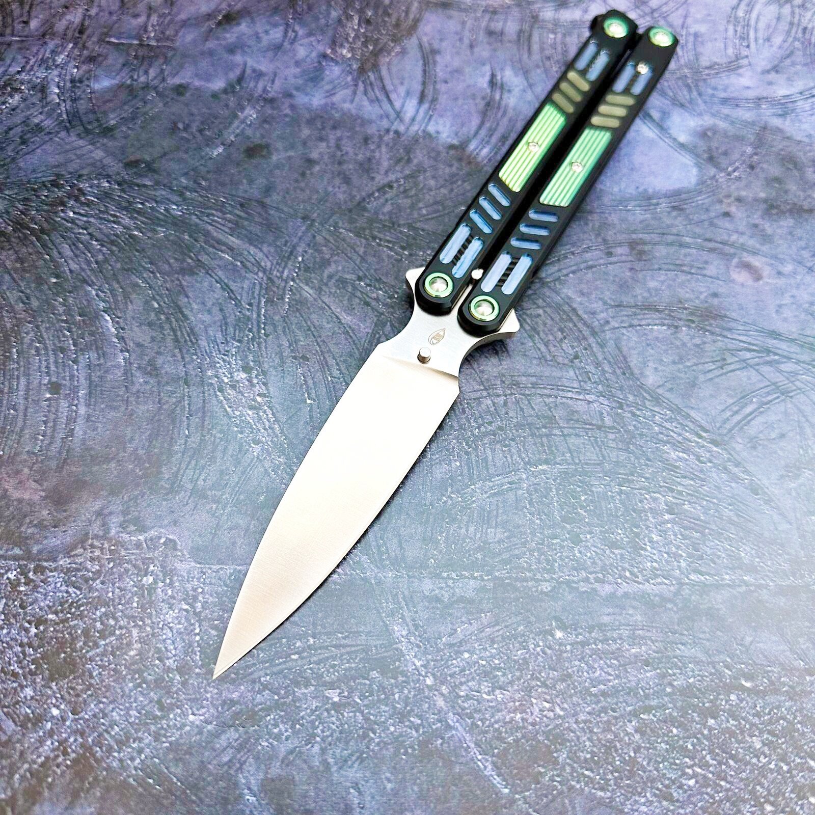 Нож-балисонг Reptilian Стикс 05 сталь М390, рукоять титан, чехол и подарочная упаковка