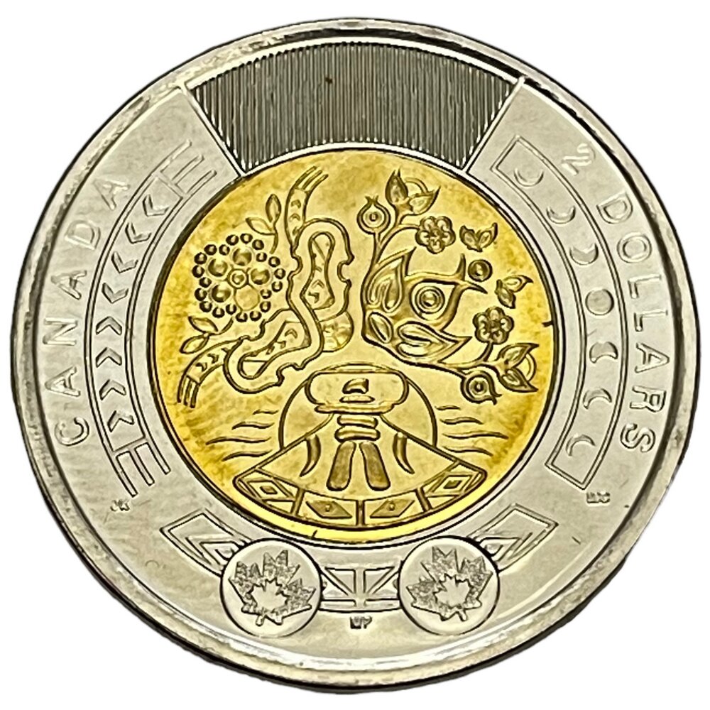 Канада 2 доллара 2023 г. (День коренных жителей Канады)