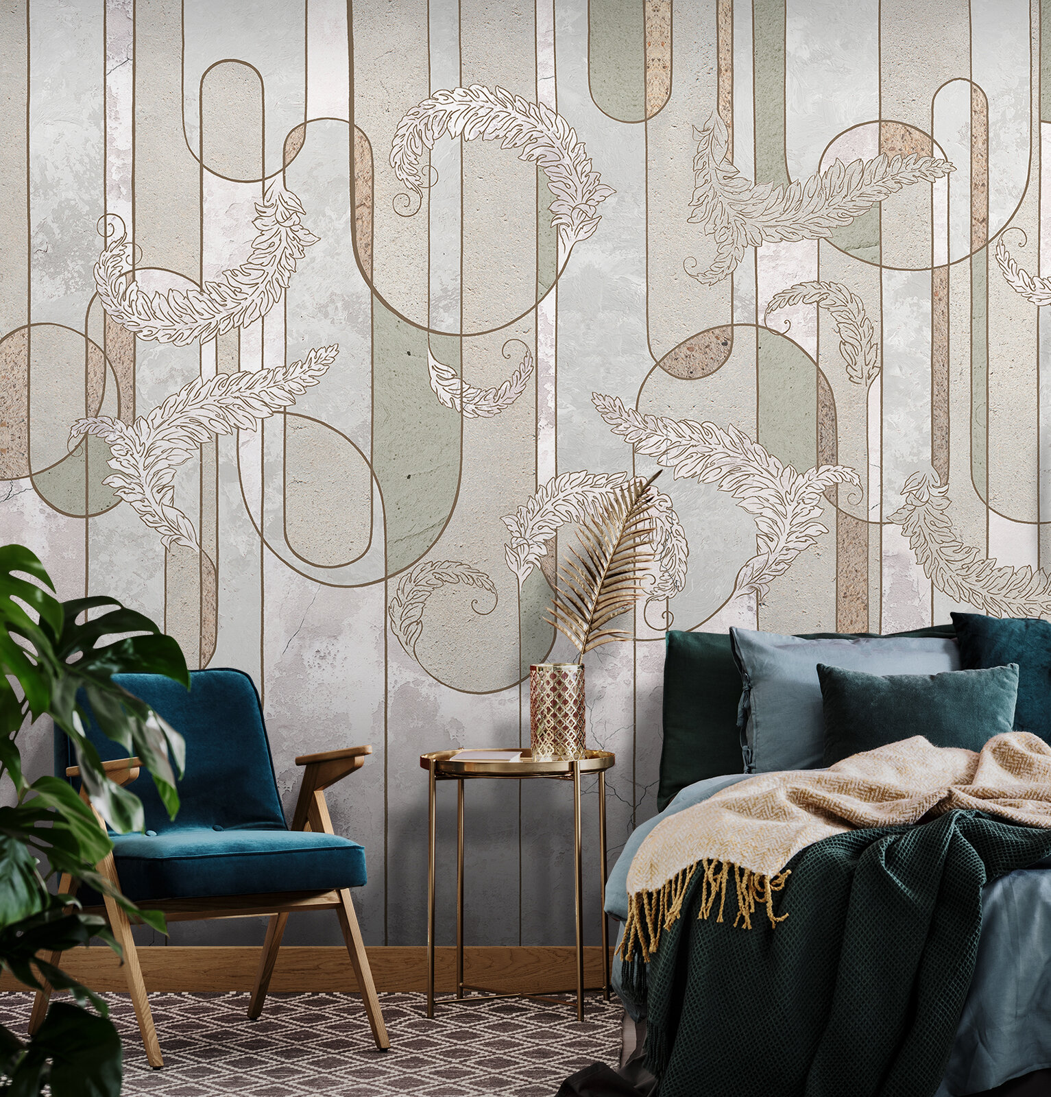 Фотообои флизелиновые с виниловым покрытием Luxury Walls AM08603 "Абстракция" 300х270 см