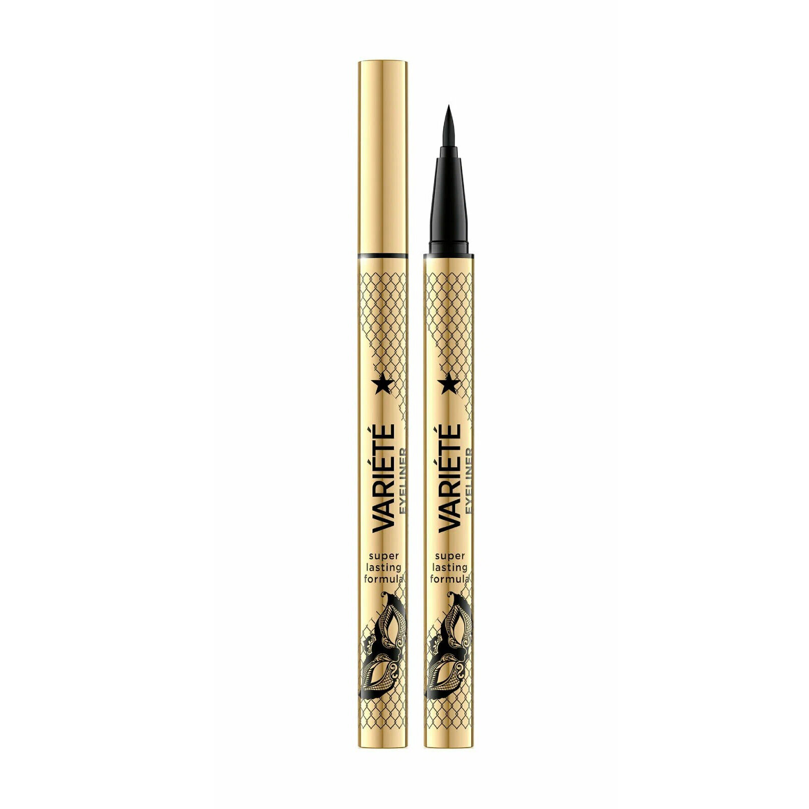 Подводка-фломастер для глаз Eveline Cosmetics Variete водостойкая, черная, 7мл