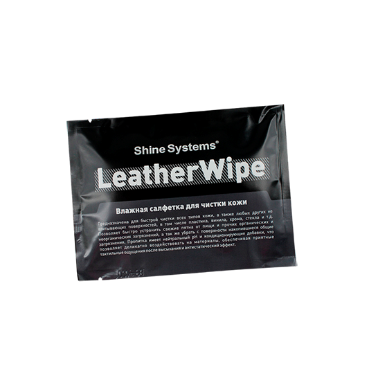 Shine Systems LeatherWipe - влажная салфетка для чистки кожи, 1 шт