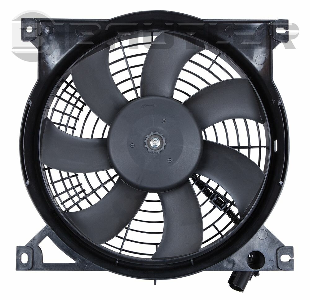 Вентилятор кондиционера для ВАЗ 2190-2192 Гранта, Калина 2, LADA Granta, Kalina ll с кожухом в сборе арт BTL0090FAC