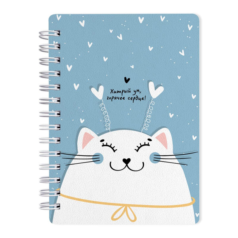 Блокнот 102х142мм,80л, клетка, спираль, Be Smart, Mur-Mur, N3721 1726038