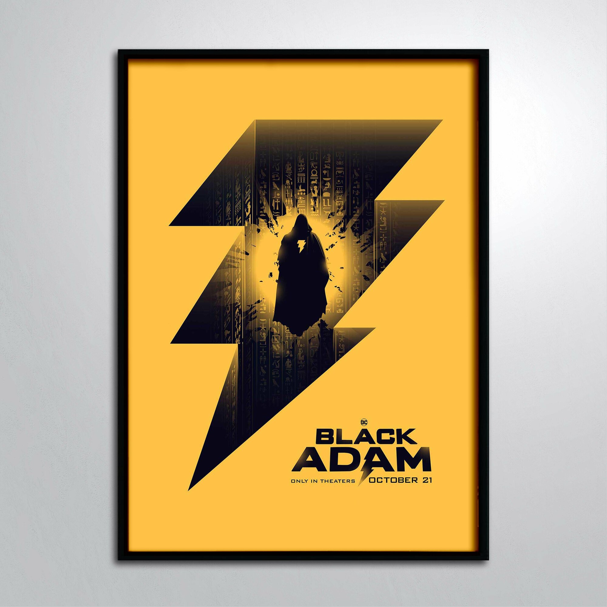 Постер без рамы/Вселенная DC Чёрный Адам Дуэйн Джонсон Black Adam