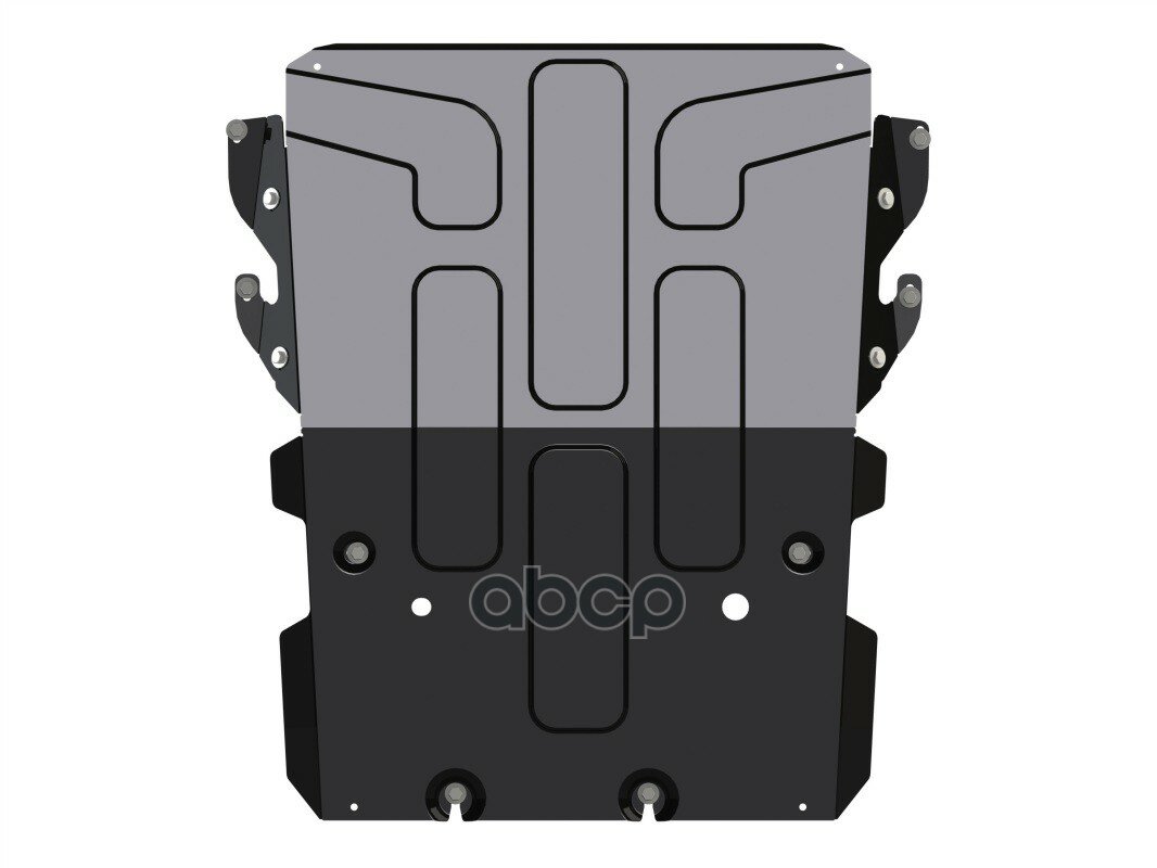 Защита картера двигателя (2 мм, сталь) для KGM Rexton Sports 2023-, KGM Musso 2023-, KGM Rexton 2023- (V = 2.2d; 2.0 AT/MT RW.