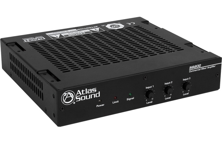 Atlas IED MA60G- Трехканальный микшер и усилитель мощности 60 Вт – 70/100 В