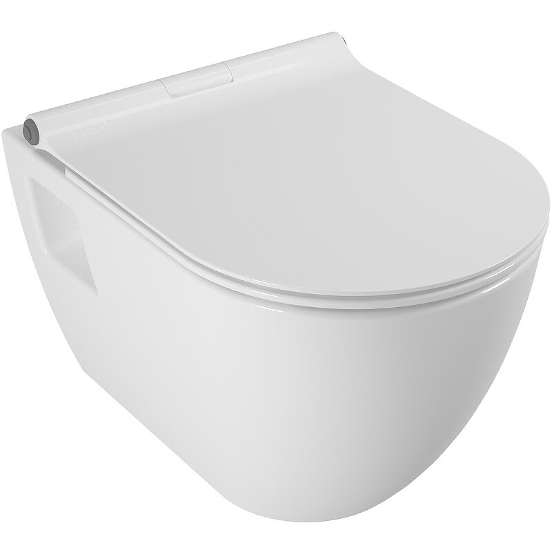 Подвесной унитаз безободковый Serel Smart SM46SL