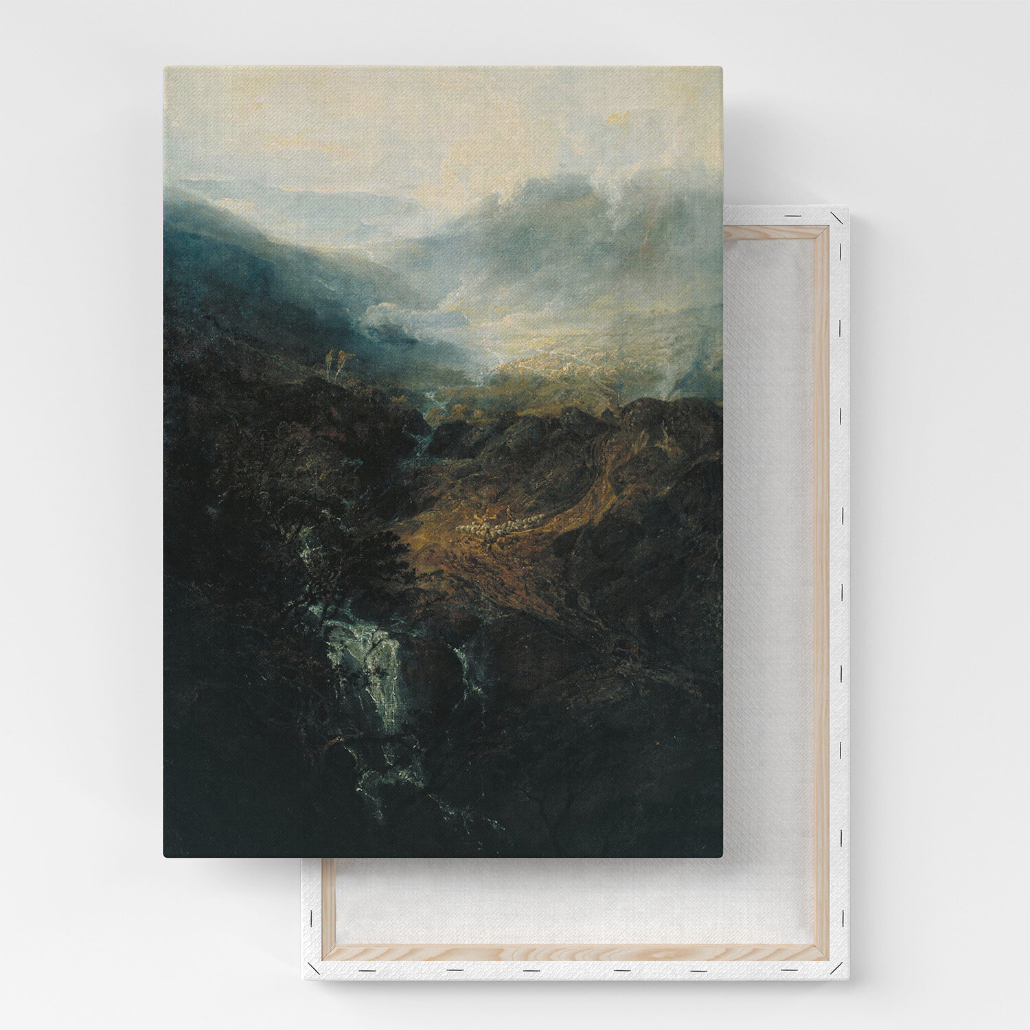 Картина на холсте, репродукция / Уильям Тёрнер - Morning amongst the Coniston Fells / Размер 30 x 40 см