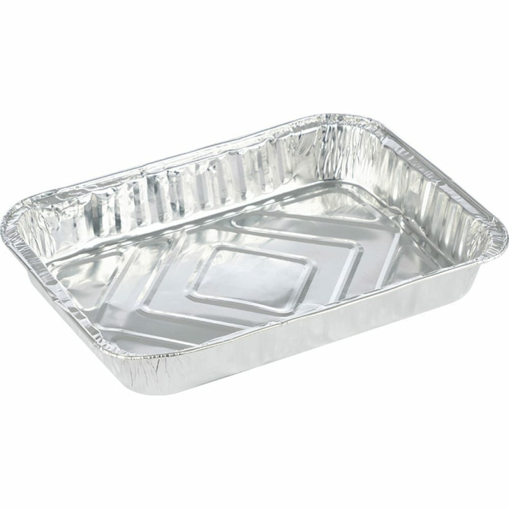 Форма для выпечки Mallony LAMINA, размер 22x16x3.5 см, из алюминиевой фольги, прямоугольная, одноразовая 104356