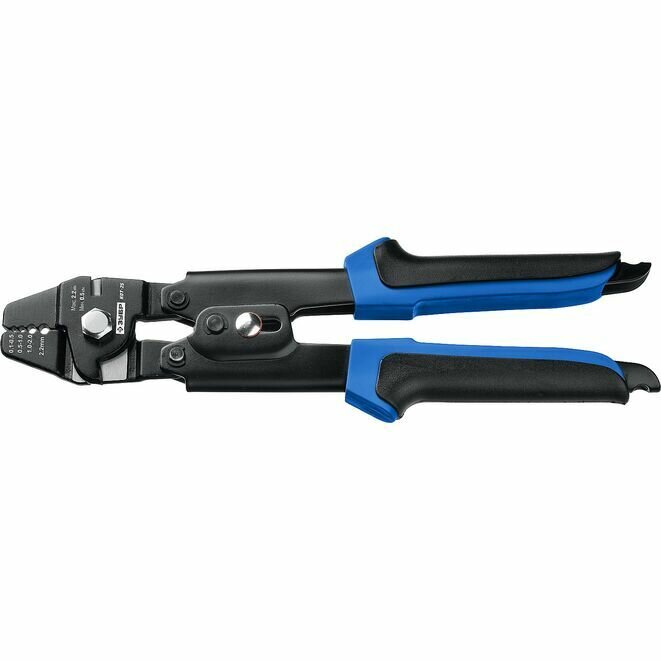 Клещи обжимные для тросовых зажимов + тросорез КОТ-25 2 в 1 ЗУБР 250 мм, Профессионал