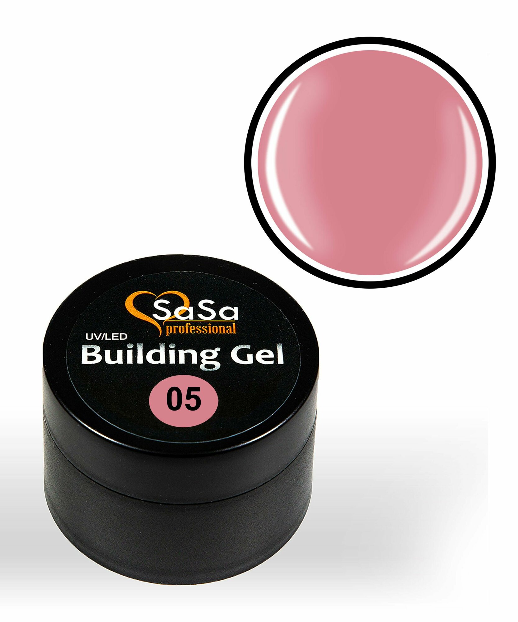 SaSa Гель для моделирования Building gel 30 гр. Цвет 05 (натуральный нюд)