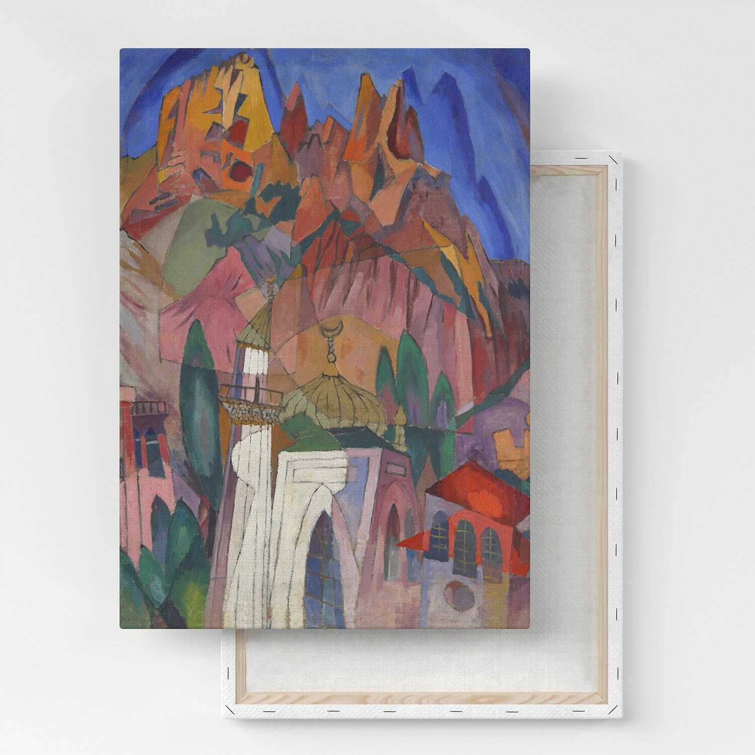 Картина на холсте, репродукция / Аристарх Лентулов - Старый замок в Крыму / Размер 30 x 40 см