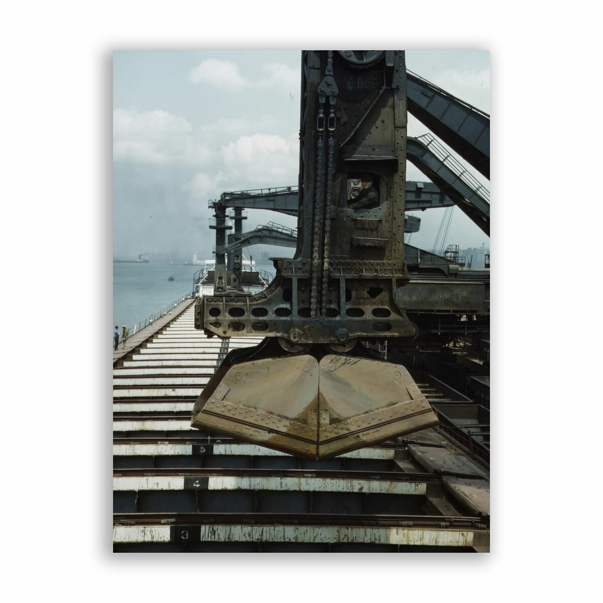 Постер, плакат на бумаге / Американские индустриальные ретро фотографии / Размер 30 x 40 см