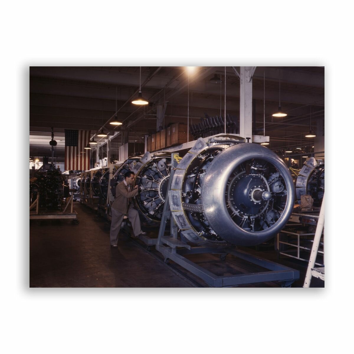 Постер, плакат на бумаге / Ретро фотографии американских рабочих. 1940 год / Размер 30 x 40 см