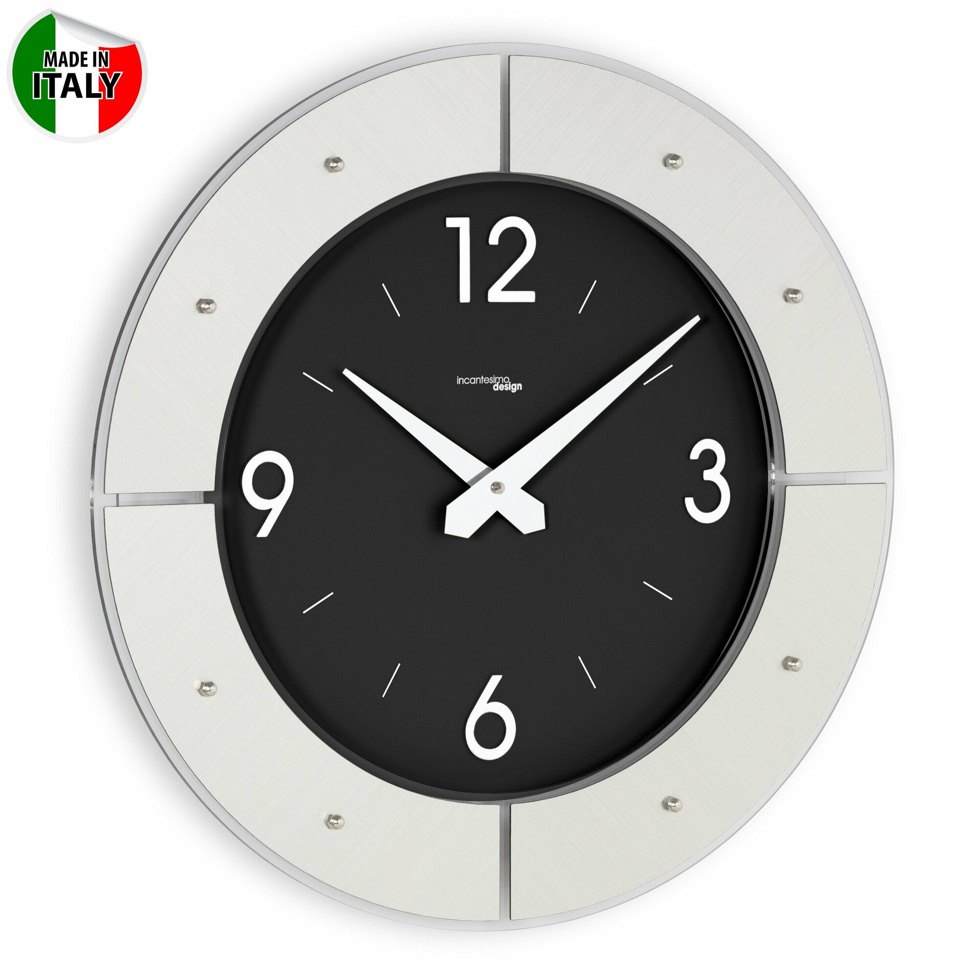 Интерьерные настенные часы Fabula, черный, бренд Incantesimo Design (Италия)