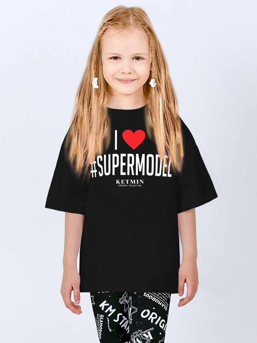 Футболка детская оверсайз Супермодель SUPERMODEL