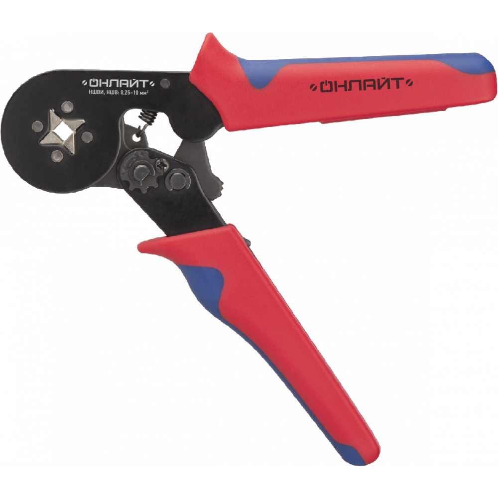 Пресс-клещи Онлайт 80 906 OHT-Pkv01-D-10 для опрессовки втулочныж наконечников до 10 мм2