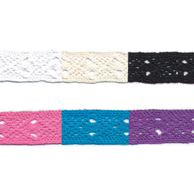 Gamma' кружевная лента HVK-16-QD70 14 мм 3 м для декоративной отделки швейных изделий цвет №046 лиловый