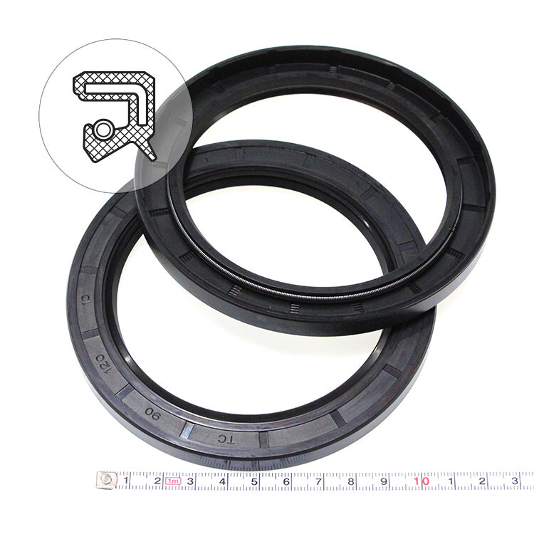 Манжета армированная (Сальник) 90х120х10 (тип 2 / TC) 70NBR