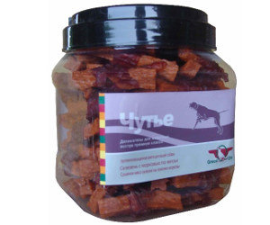Лакомство для собак Green Qzin чутье сушеное утиное мясо на ломтике моркови 750г