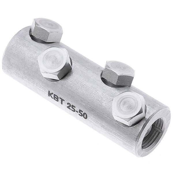 Гильза 65802 4СБЕ-25/50 алюминиевая 25-50мм2 с болтами со срывными головками (КВТ)