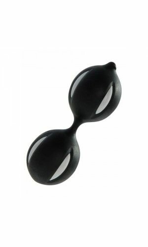 Вагинальные шарики Dual Peak со смещенным центром тяжести, силикон, чёрные