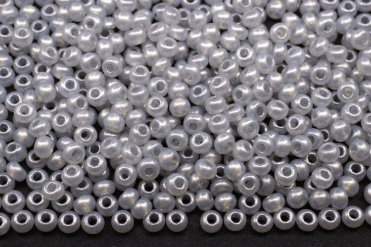Бисер чешский PRECIOSA круглый 10/0 17708 серый, 5 грамм