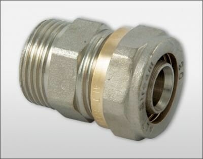 Соединенитель обжимной "ALtstream" 32 х 1" наружная резьба