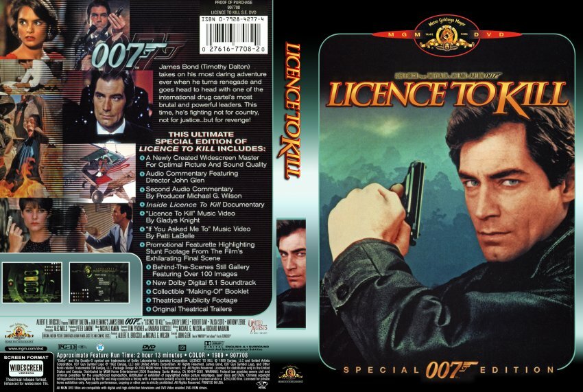 Фильм 20th Century Fox "Licence to Kill", DVD, боевик, триллер, приключения, 133 мин