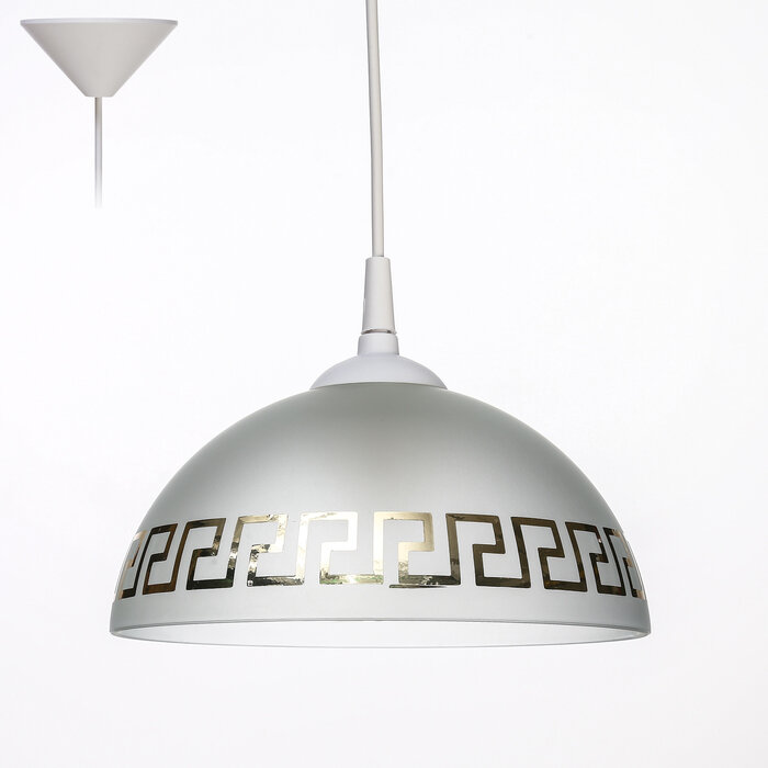 Светильник "Колпак" 006/1М б. с. мат. декор (Ф 250; Н 115)