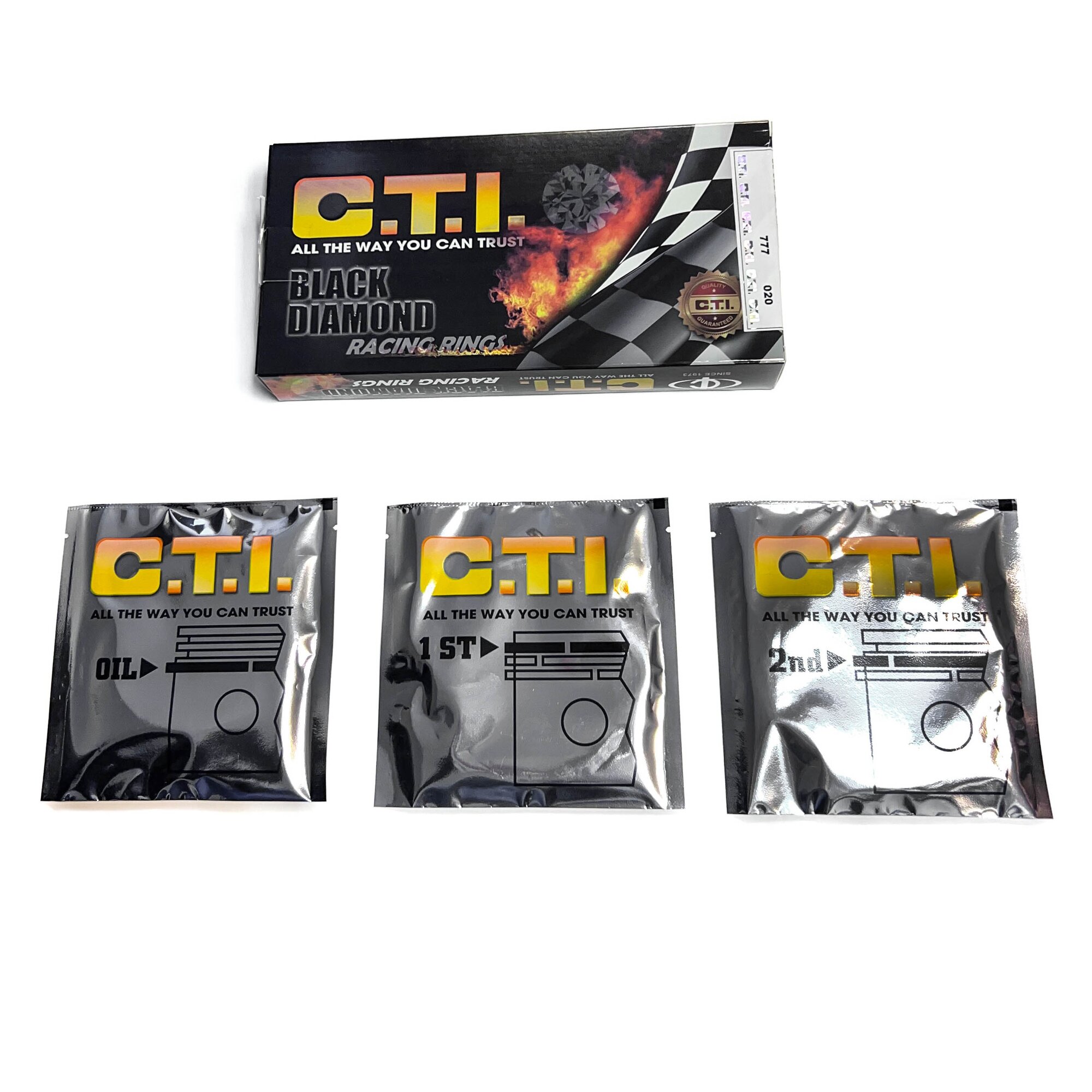 Кольца поршневые CTI 82.5 Приора/Гранта (1.2x1.5x2.0) наборные