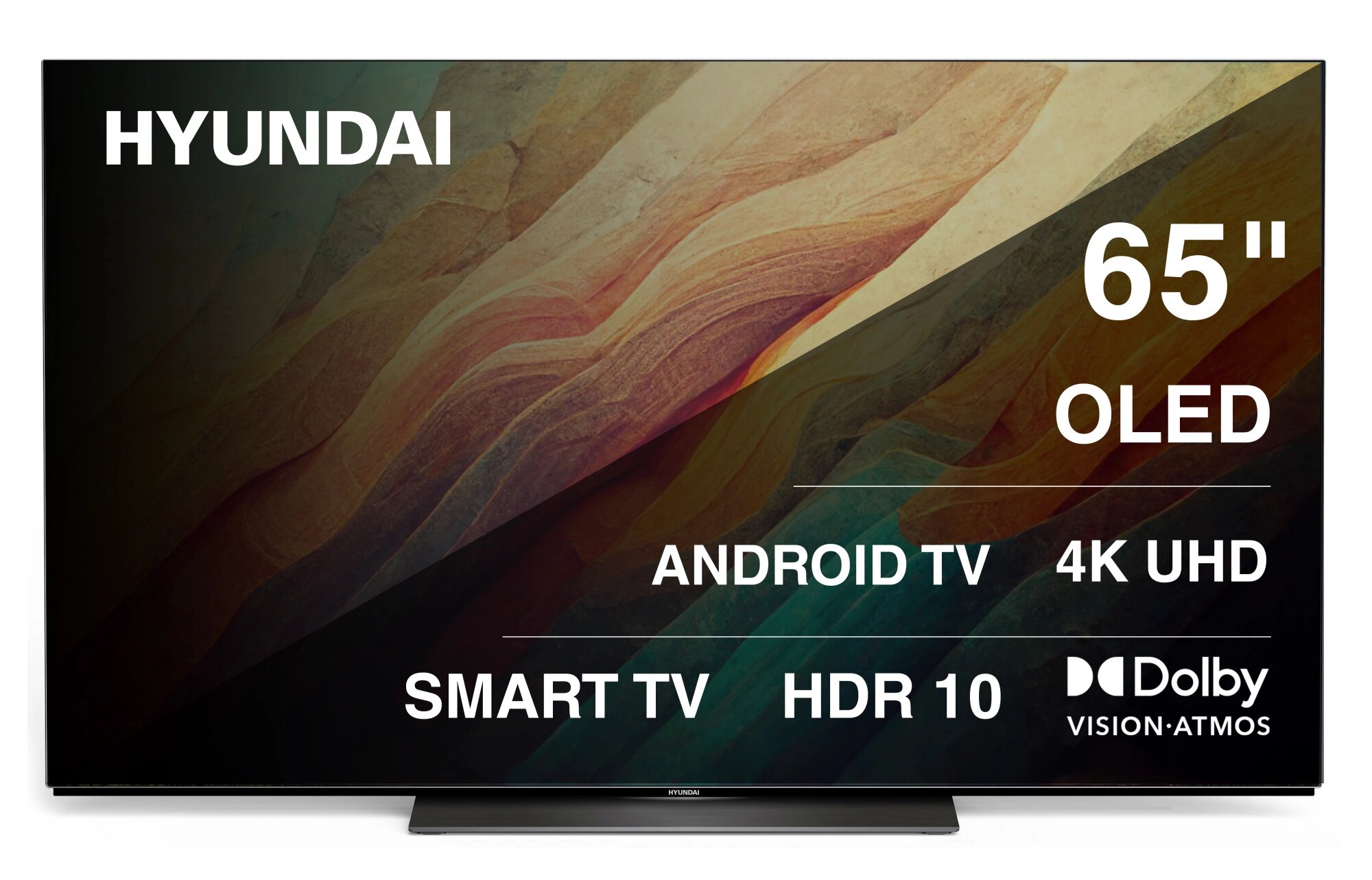 Телевизор OLED Hyundai 65 H-LED65OBU7700 Android TV Frameless черный/черный 4K Ultra HD 120Hz DVB-T